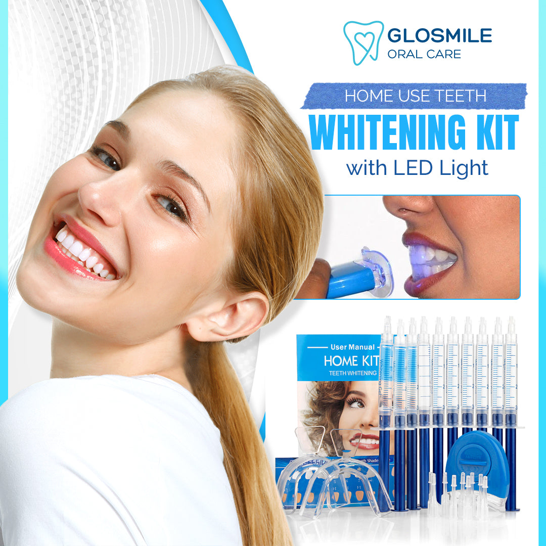 GloSmile Home-Use Teeth Whitening Kit with Led Light – SohoBloo Shop