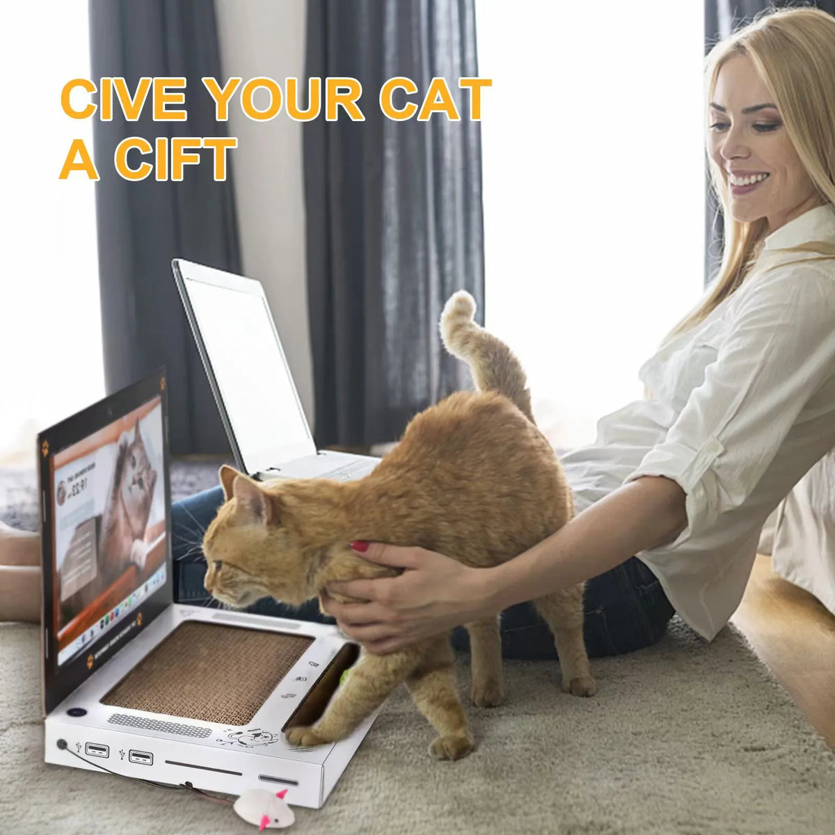 PurrfectPlay™ Cat Laptop Scratch Board – SohoBloo Shop