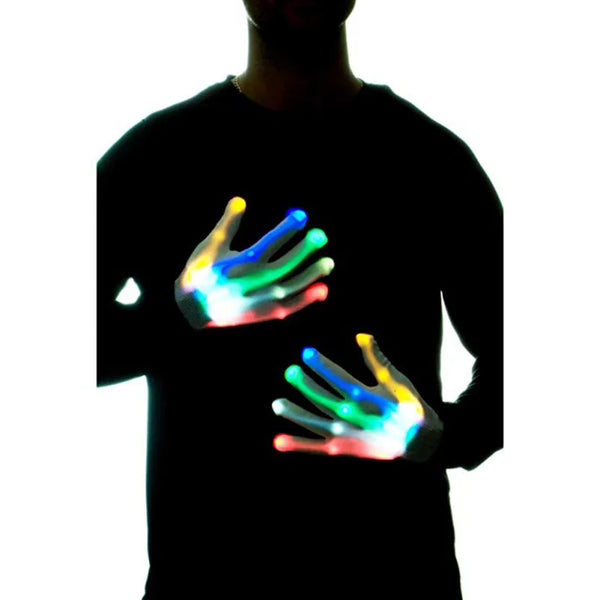 GlowGrasp | Illuminate Your Halloween Look with LED Skeleton Hand Glov ...