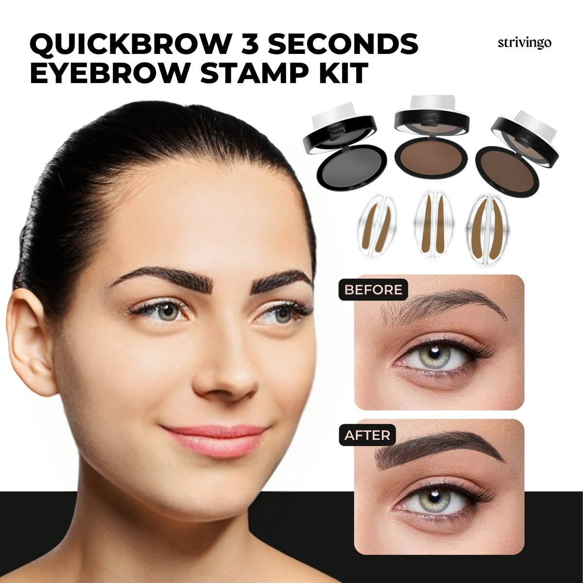 Quickbrow 3 Seconds Eyebrow Stamp Kit – SohoBloo Shop