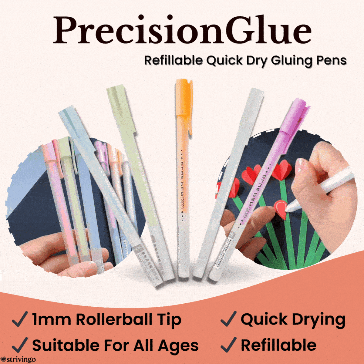 PrecisionGlue Refillable Roller Tip Gluing Pens – SohoBloo Shop