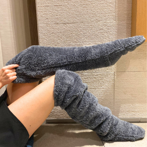 Over 50% Off + Free Shipping TODAY! | Fuzzy Legs Sock Slipper ...